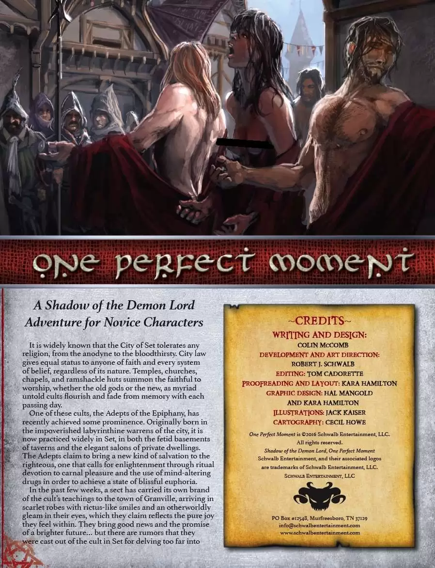 One Perfect Moment (Novice) - Schwalb Entertainment | Shadow of the ...