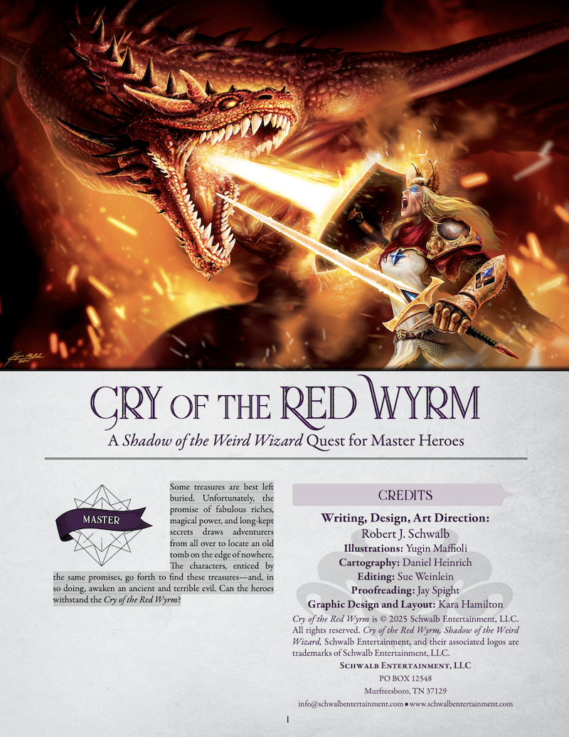 Cry of the Red Wyrm - Schwalb Entertainment | Shadow of the Weird ...