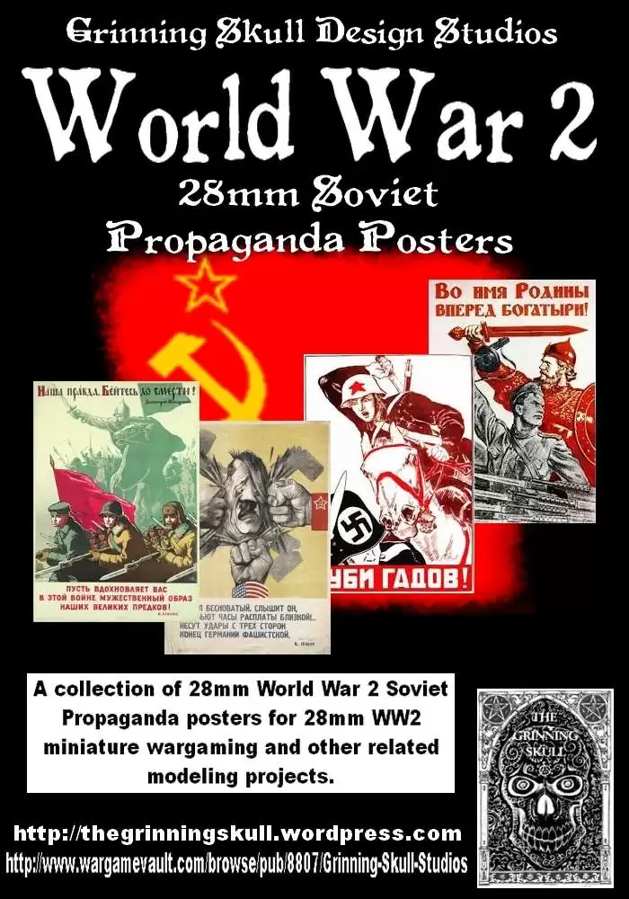 World War 2 28mm Soviet Propaganda posters - Grinning Skull Studios ...