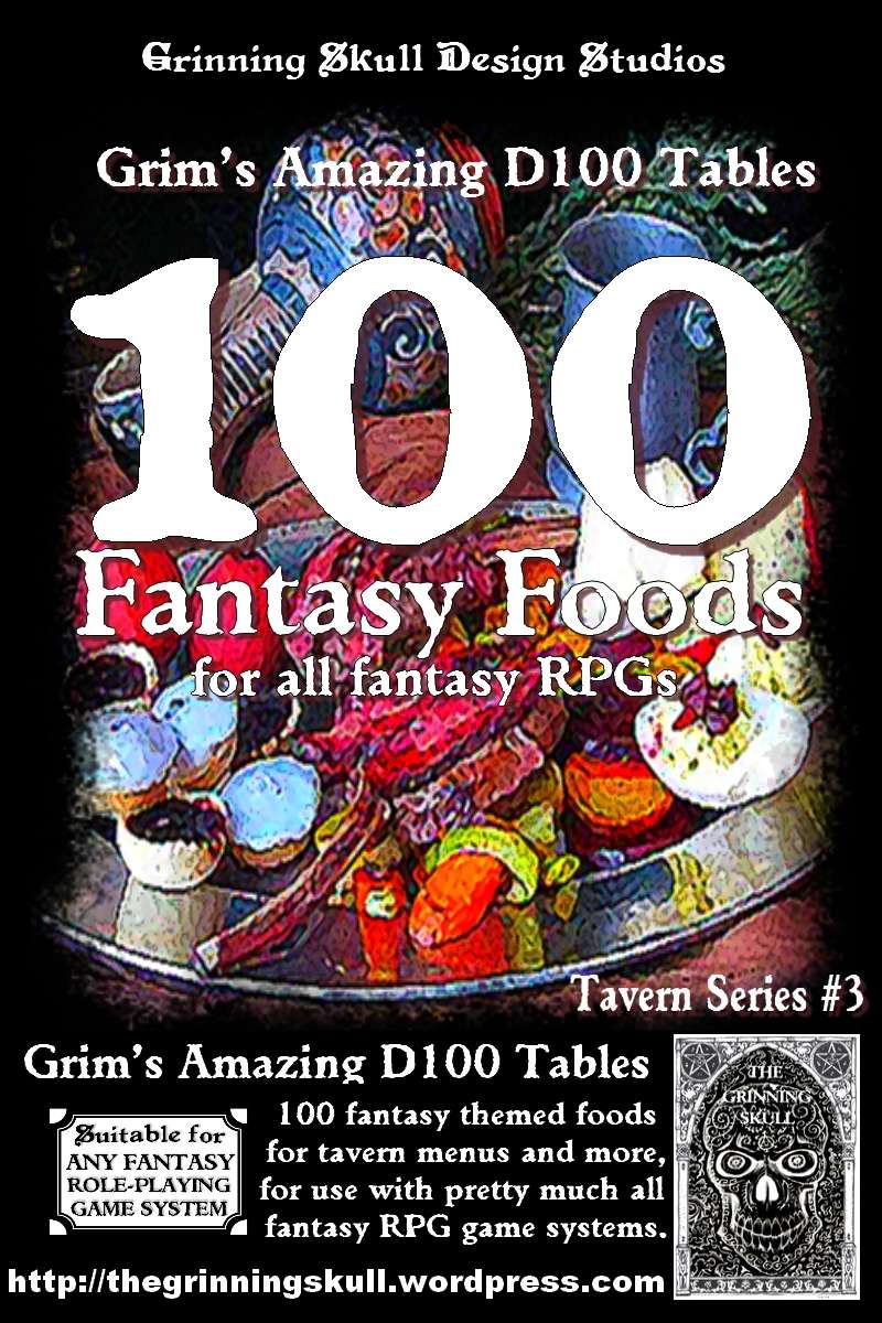 100 Fantasy Foods for all Fantasy RPGs - Grinning Skull Studios | Grim ...