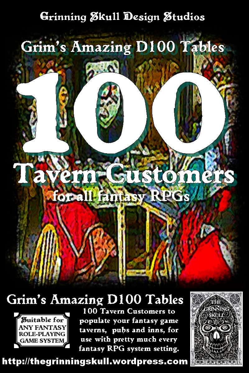 100 Tavern Customers for all Fantasy RPGs - Grinning Skull Studios ...