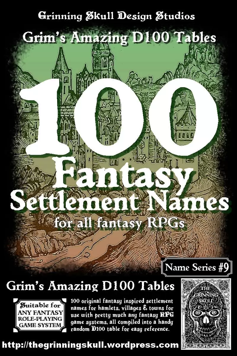 100 Fantasy Settlement Names for all fantasy RPGs - Grinning Skull ...