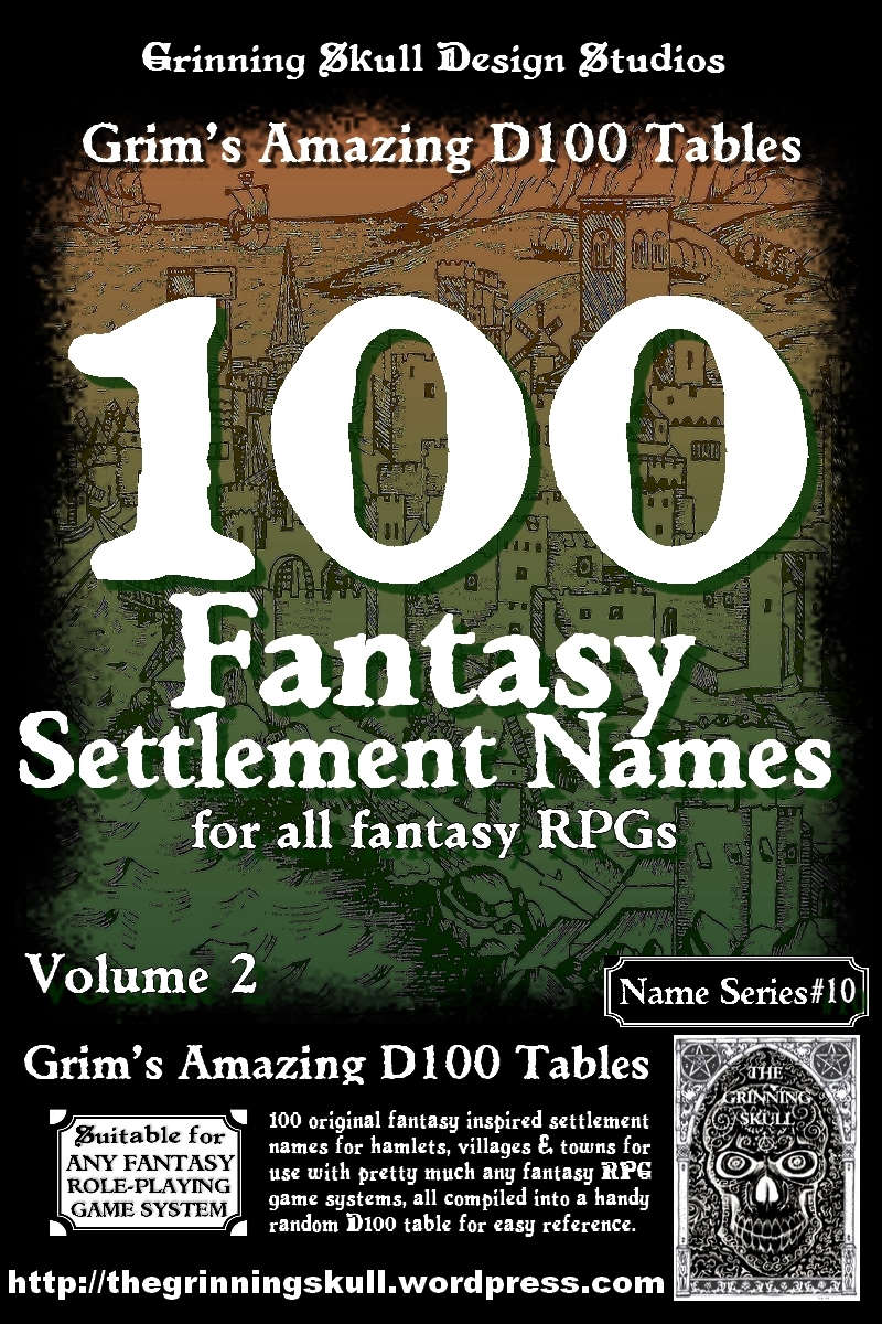 100 Fantasy Settlement Names for all fantasy RPGs Volume 2. - Grinning ...