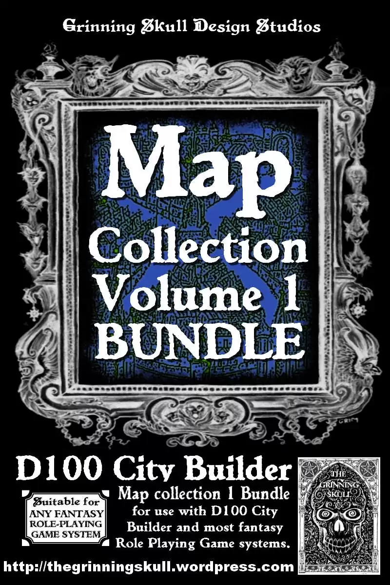 D100 City Builder: Map Collection Vol 1 [BUNDLE] - Grinning Skull ...