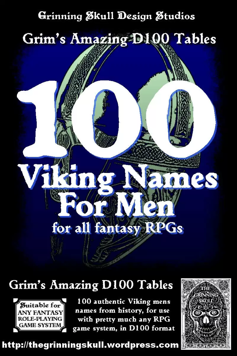 100 Viking Men's Names for all fantasy RPGs - Grinning Skull Studios ...