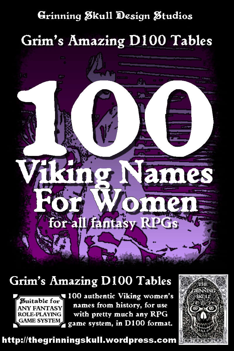 100 Viking Women's Names for all fantasy RPGs - Grinning Skull Studios ...