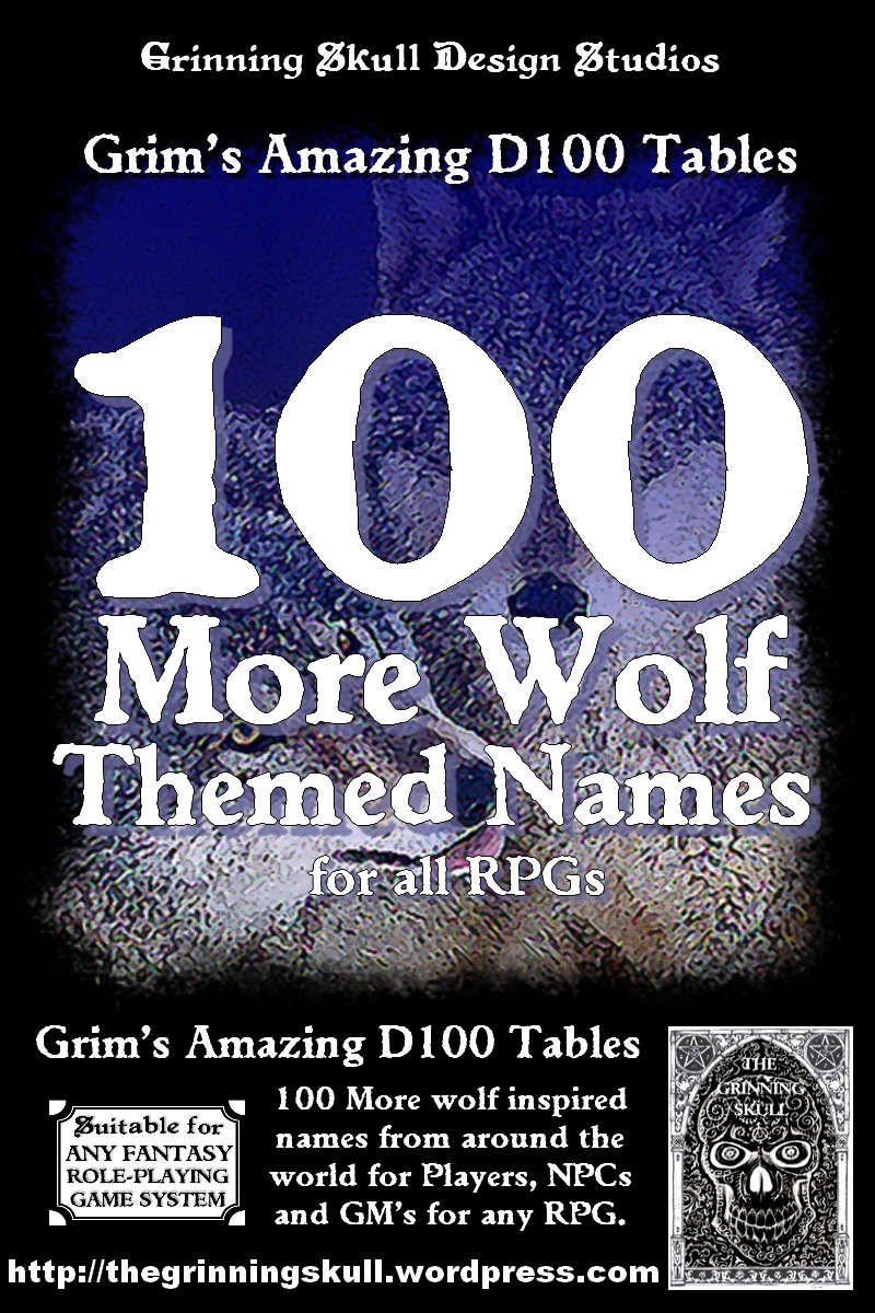 100 More Wolf Themed Names for all fantasy RPGs - Grinning Skull ...