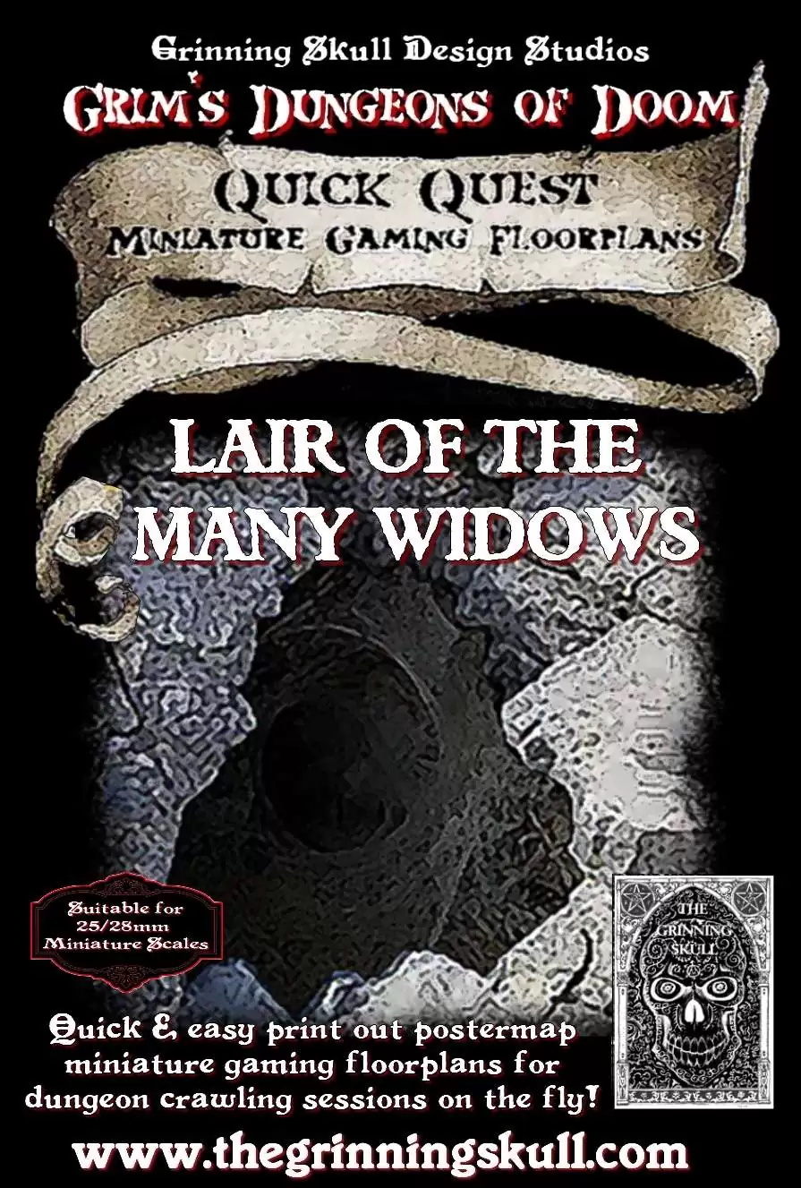 Quick Quests Miniature Gaming Floorplans: The Lair of many Widows ...