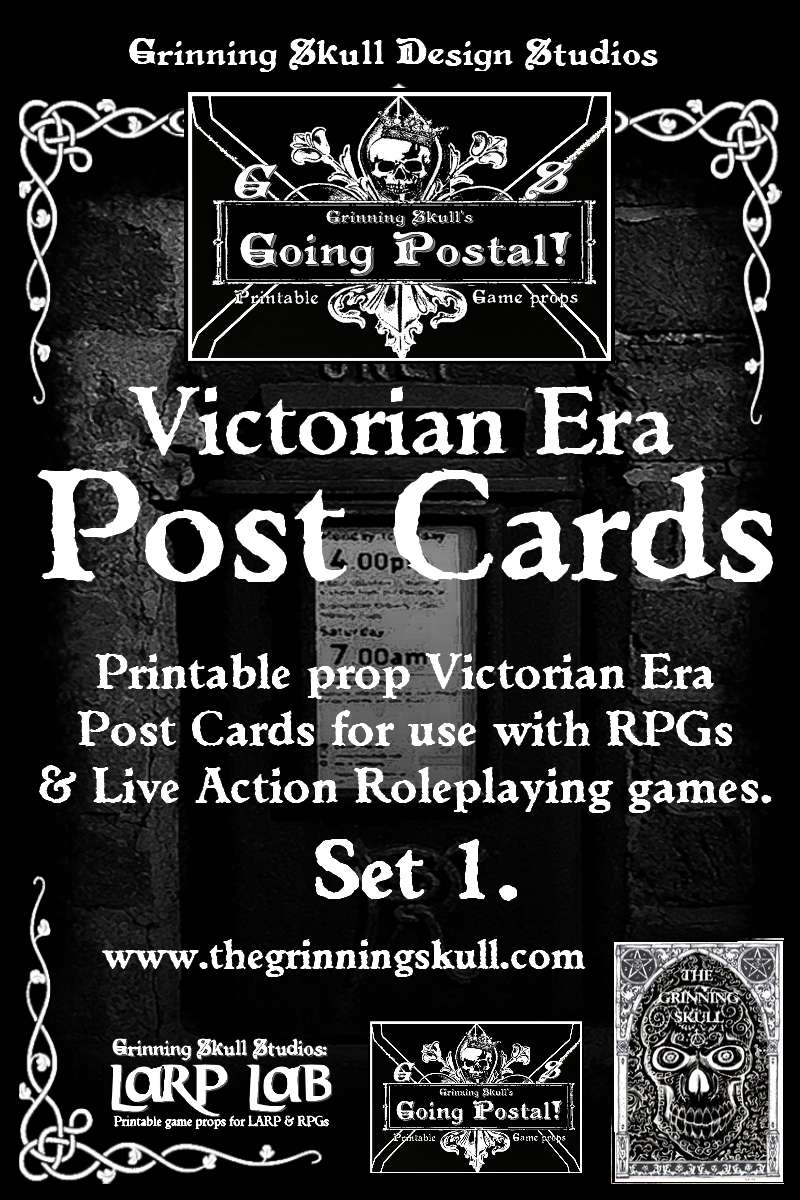 LARP LAB: Going Postal: Victorian Era Post Cards, printable props ...