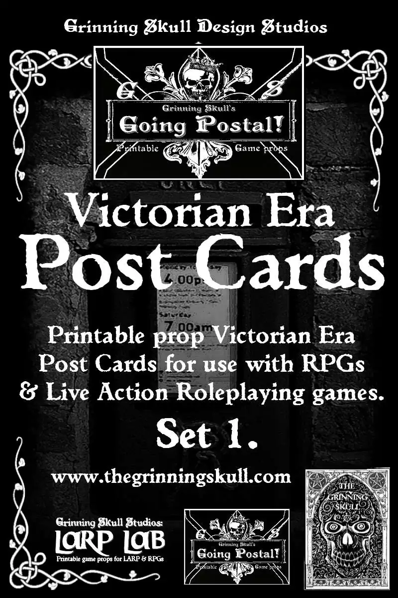 LARP LAB: Going Postal: Victorian Era Post Cards, printable props ...