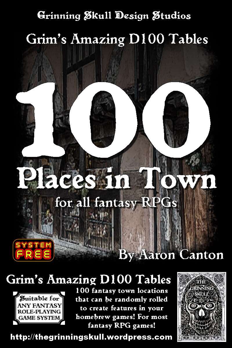 100 Places in Town for all fantasy RPGs - Grinning Skull Studios | Grim ...