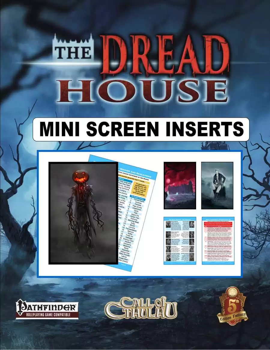 The Dread House - Mini Screen Inserts - Hammerdog Games | DriveThruRPG