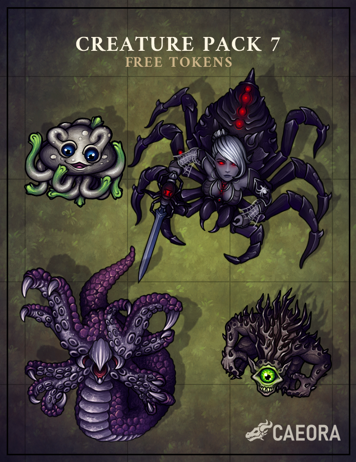 Creature Pack 7 - Caeora | Token Packs | DriveThruRPG