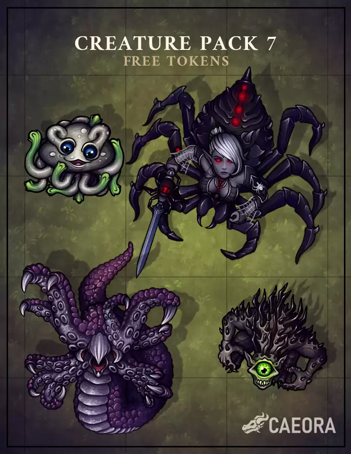 Creature Pack 7 - Caeora | Token Packs | DriveThruRPG