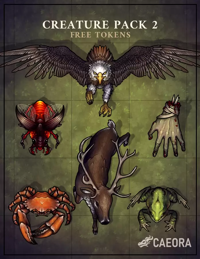 Creature Pack 2 - Caeora | Token Packs | DriveThruRPG