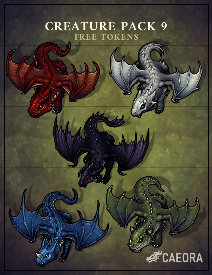 Creature Pack 9 - Caeora | Token Packs | DriveThruRPG