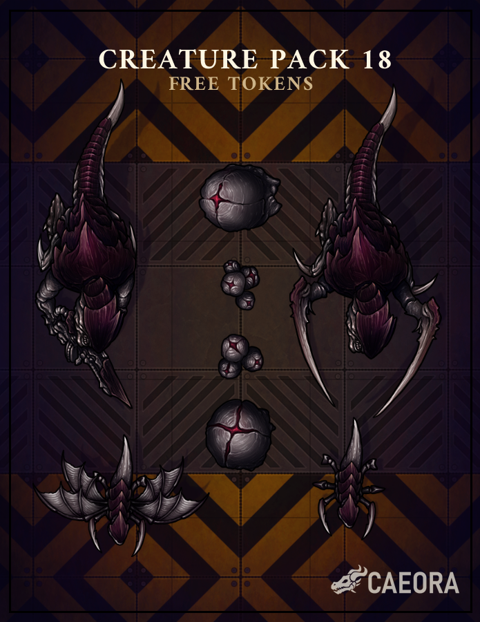 Creature Pack 18 - Caeora | Token Packs | DriveThruRPG
