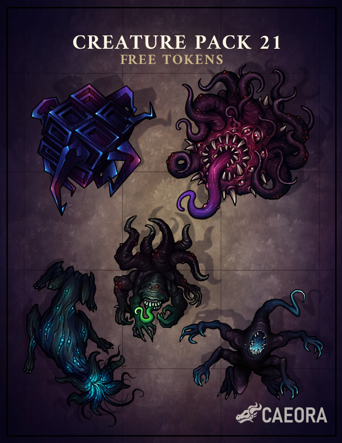 Creature Pack 21 - Caeora | Token Packs | DriveThruRPG
