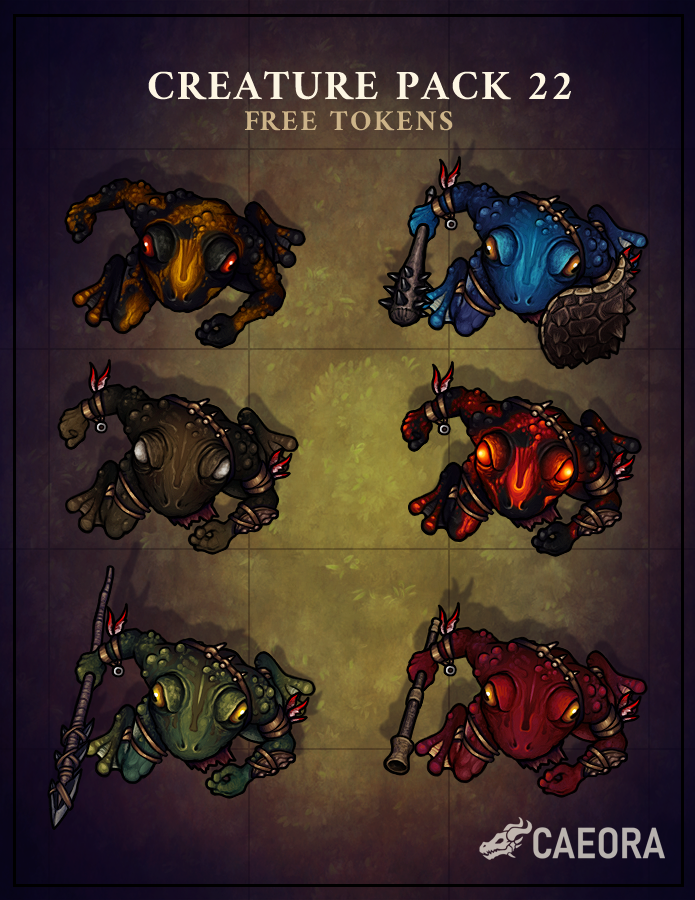 Creature Pack 22 - Caeora | Token Packs | DriveThruRPG