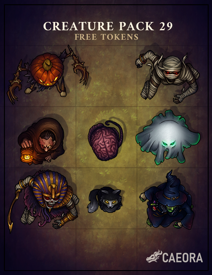 Creature Pack 29 - Caeora | Token Packs | DriveThruRPG
