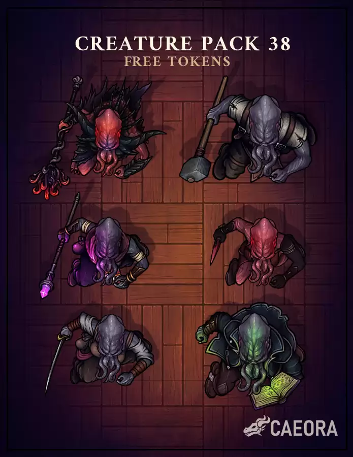 Creature Pack 38 - Caeora | Token Packs | DriveThruRPG