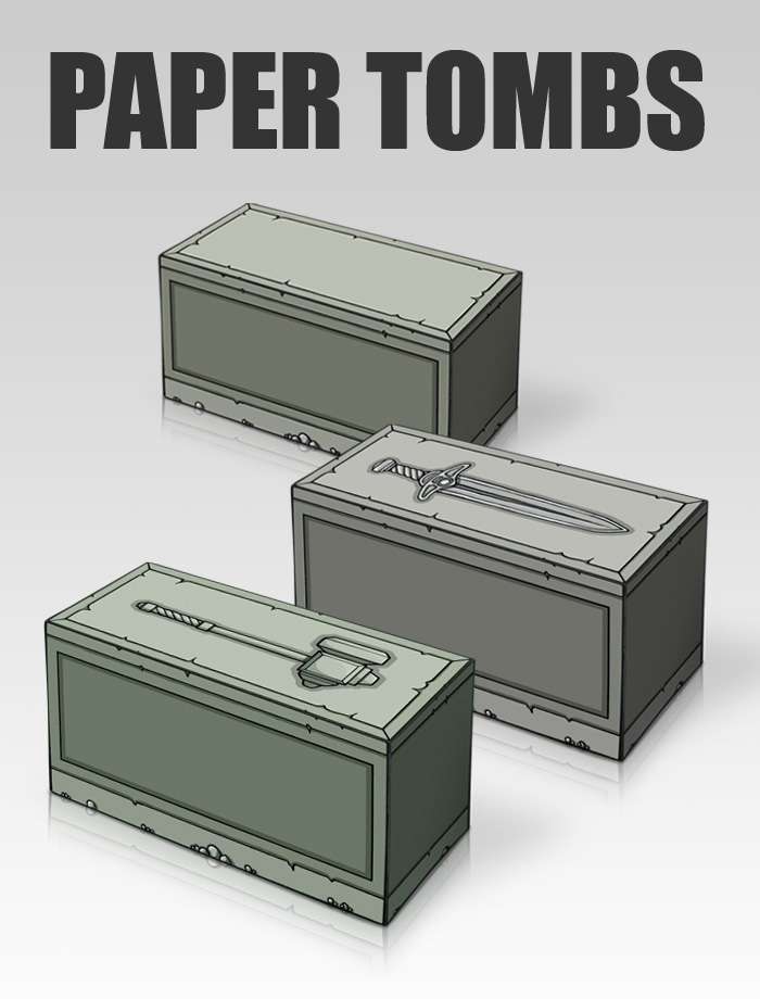 3D Paper Tombs | Papercraft objects and paper miniatures - RPG ...