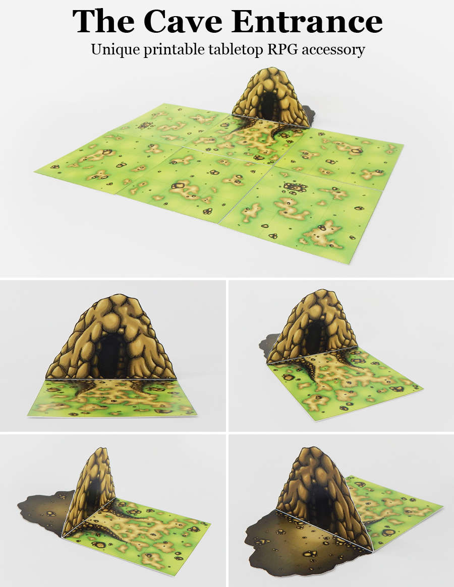 Cave Entrance | Modular dungeon accessory - RPG Blacksmith | DriveThruRPG