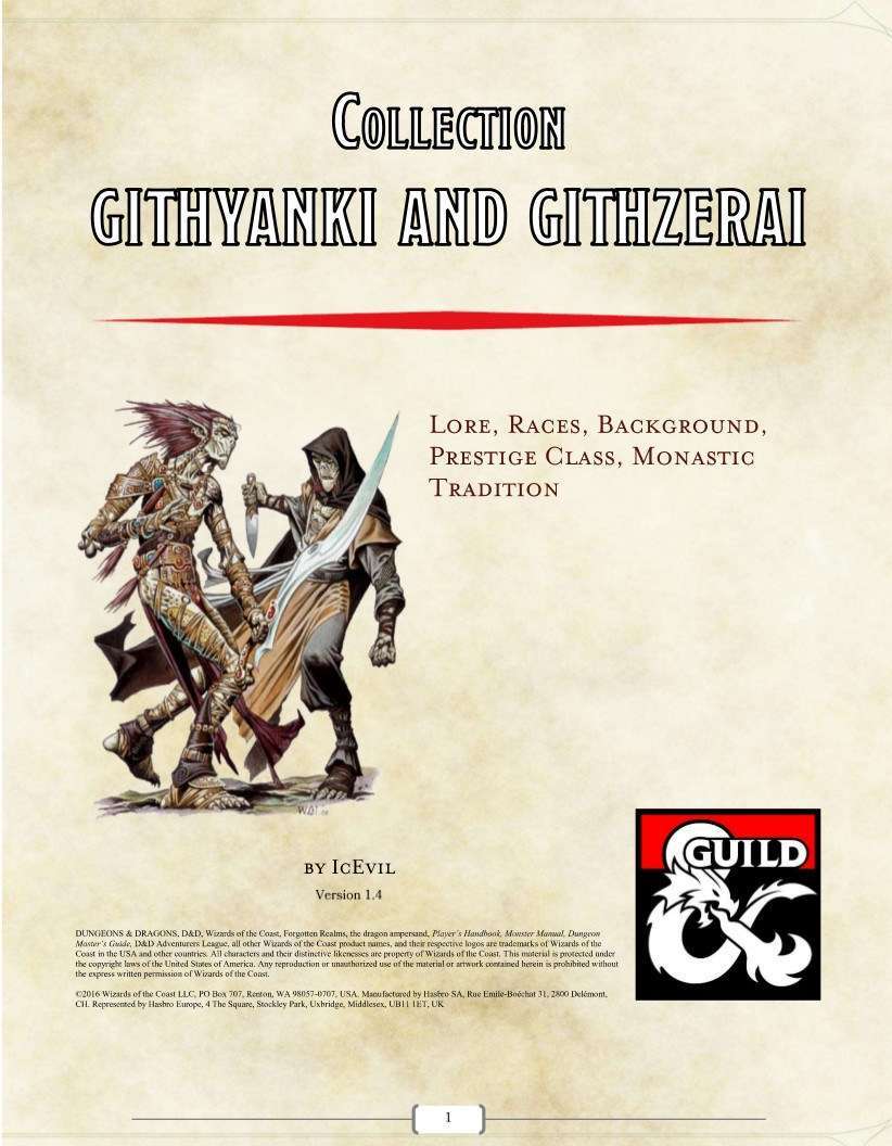 Githyanki and Githzerai: Lore, Races and Classes (5e) - Dungeon Masters ...