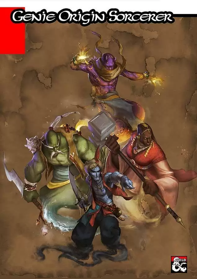 Genie Origin Sorcerer - Dungeon Masters Guild | DriveThruRPG