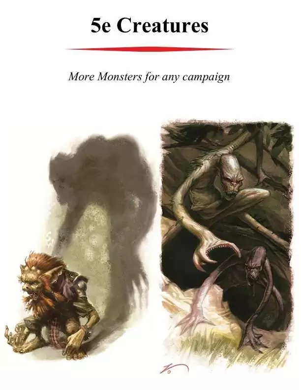 5e Creatures - Dungeon Masters Guild | DriveThruRPG