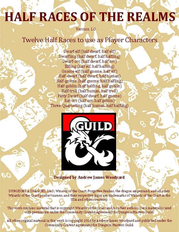 Half Races of the Realms - Dungeon Masters Guild | DriveThruRPG