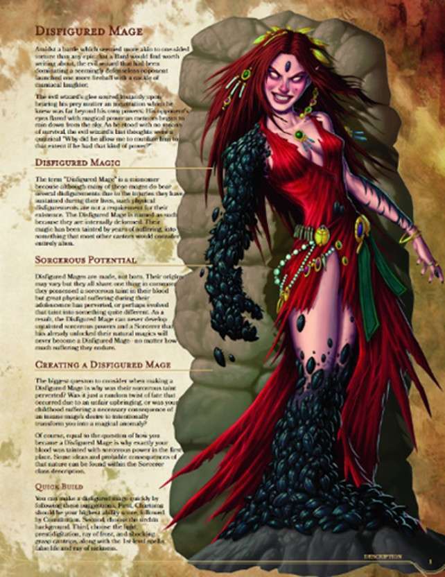 The Disfigured Mage (Class) - Dungeon Masters Guild | DriveThruRPG