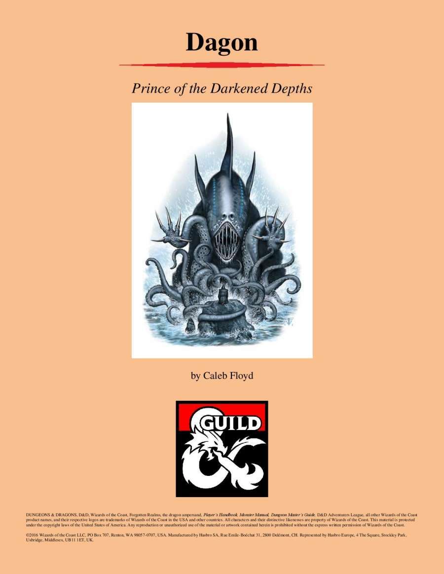 Dagon, Prince of Dark Depths - Dungeon Masters Guild | DriveThruRPG
