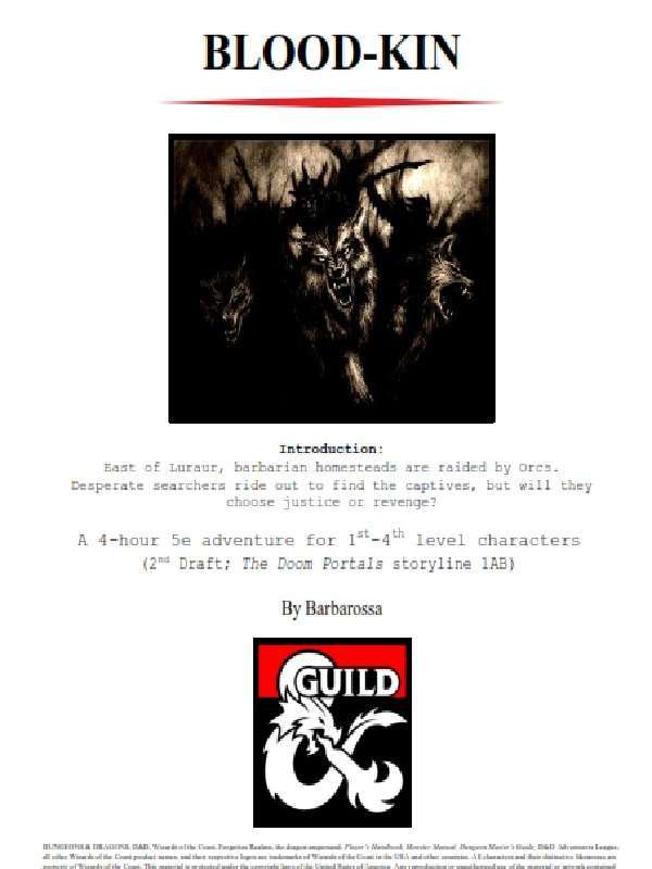 Blood-Kin - Dungeon Masters Guild | DriveThruRPG