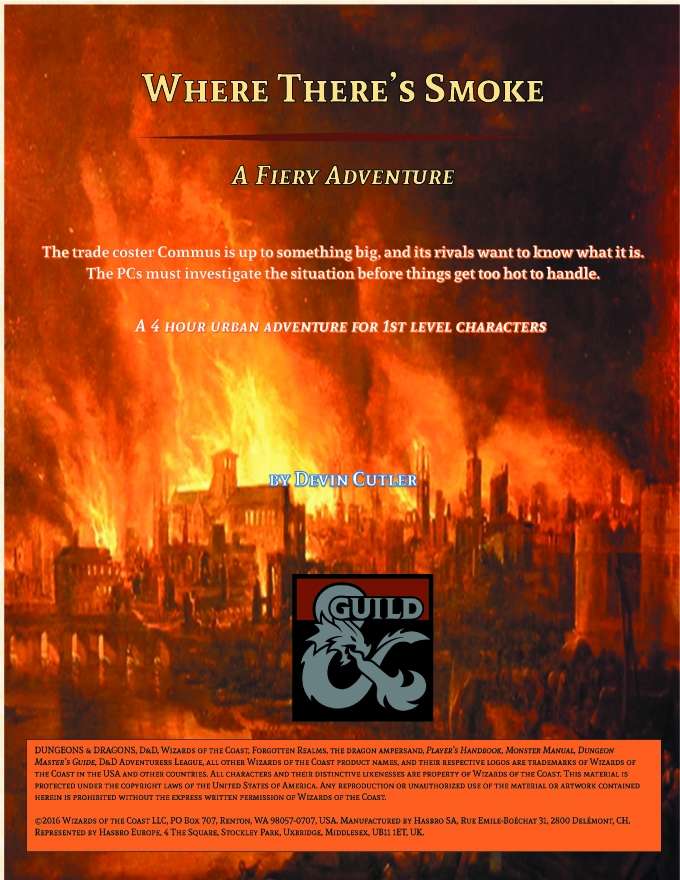 Where There's Smoke - Dungeon Masters Guild | DriveThruRPG