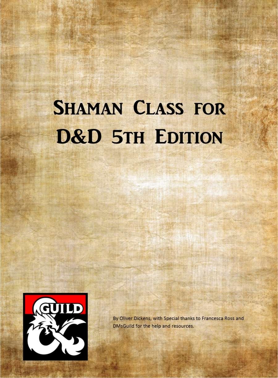 Shaman Class for D&D 5E - Dungeon Masters Guild | DriveThruRPG