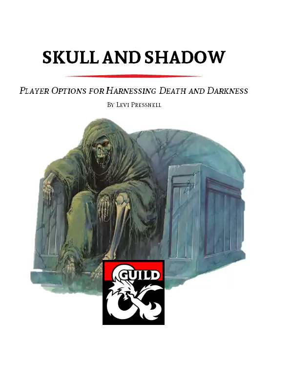 Skull and Shadow - The Graveknight Class and Archetypes for Harnessing ...