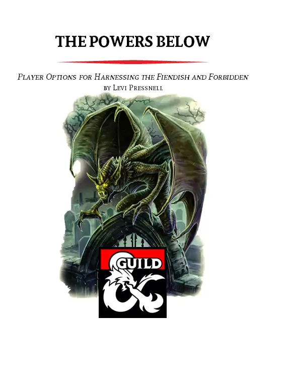 The Powers Below - The Daimonologist Class and Archetypes for ...