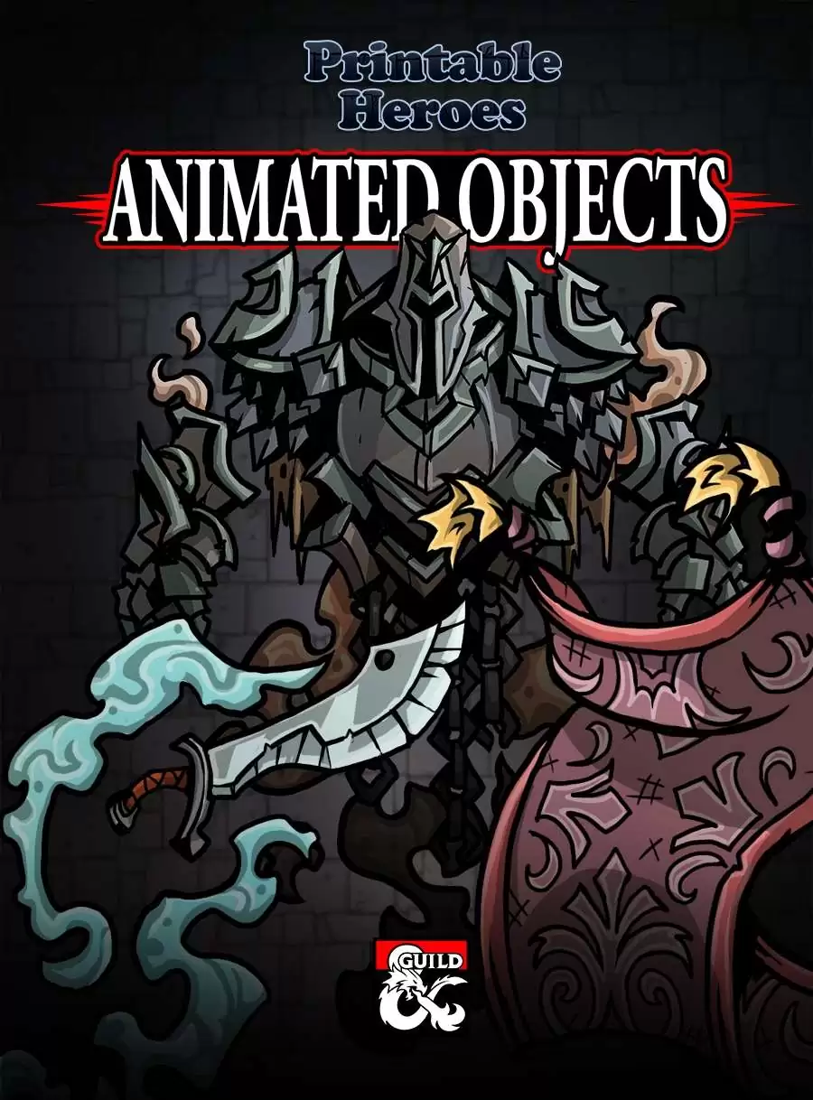 Animated Objects Paper Miniatures - Dungeon Masters Guild | DriveThruRPG