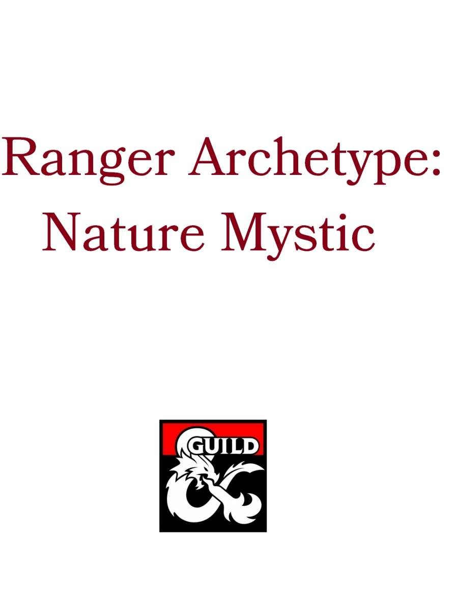 Ranger Archetype: Nature Mystic - Dungeon Masters Guild | DriveThruRPG