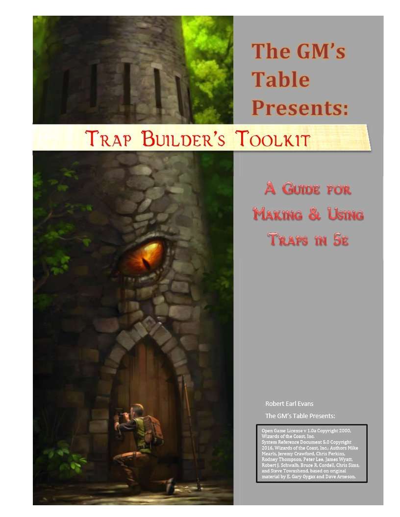 The GM's Table Trapmaker's Toolkit - Dungeon Masters Guild | DriveThruRPG