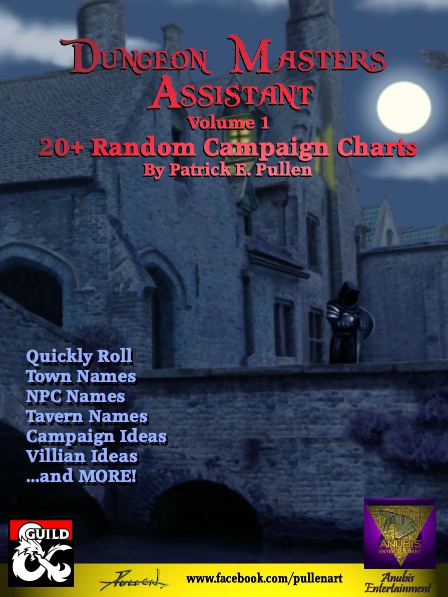 DMA#1 Random Campaign Builder Charts - Dungeon Masters Guild | DriveThruRPG