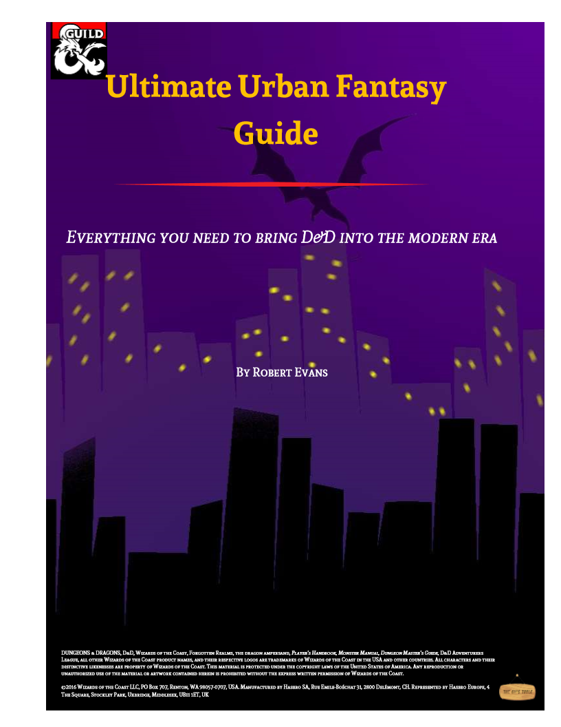 Utimate Urban Fantasy - Dungeon Masters Guild | DriveThruRPG