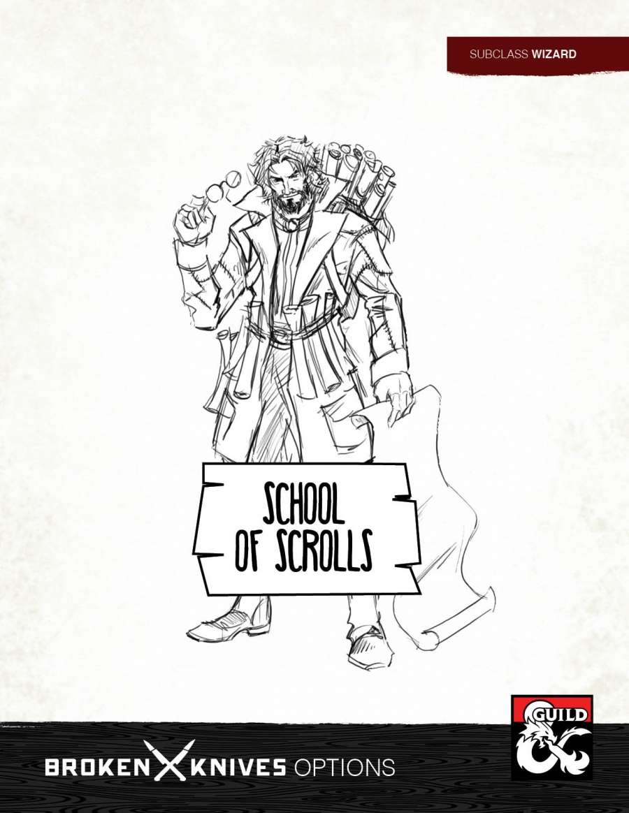 Wizard Subclass: School of Scrolls - Dungeon Masters Guild | DriveThruRPG