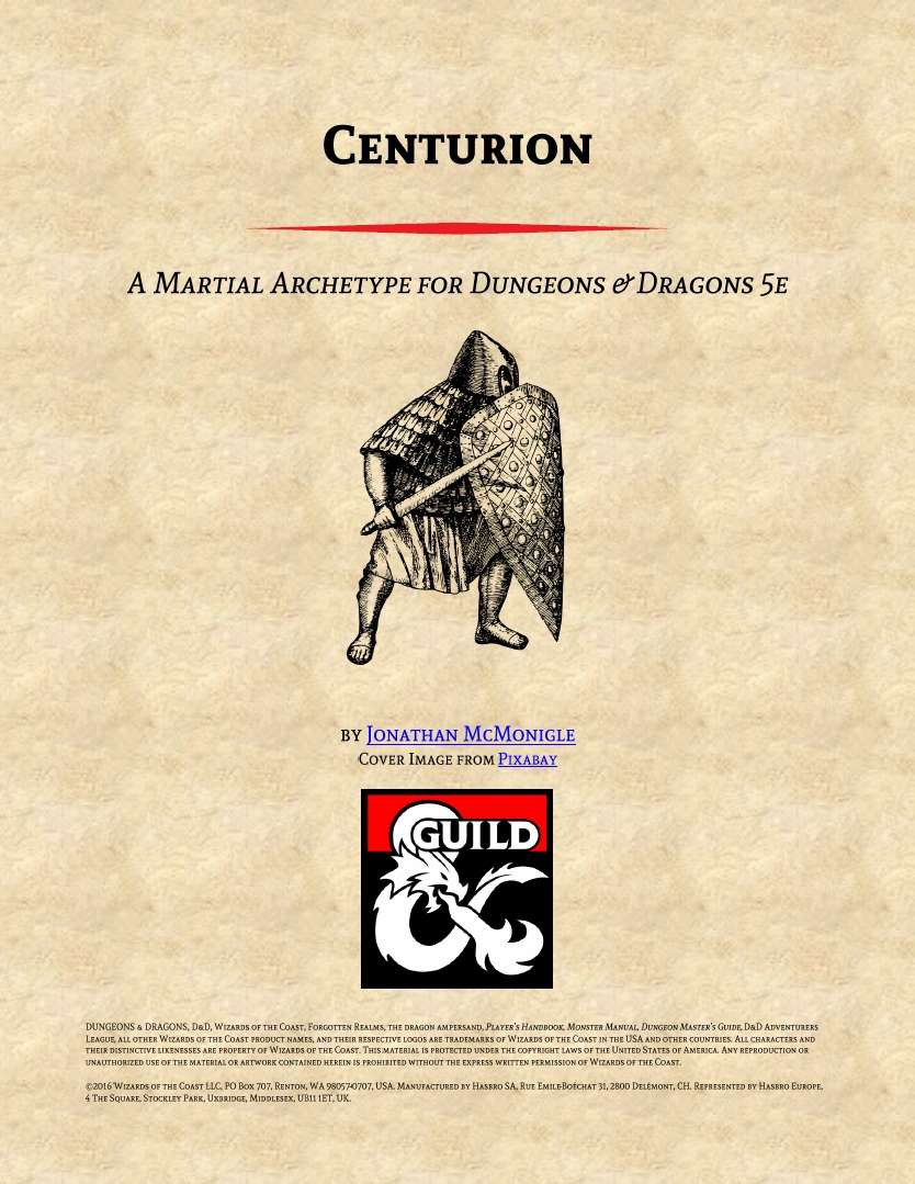 Centurion - Dungeon Masters Guild | DriveThruRPG