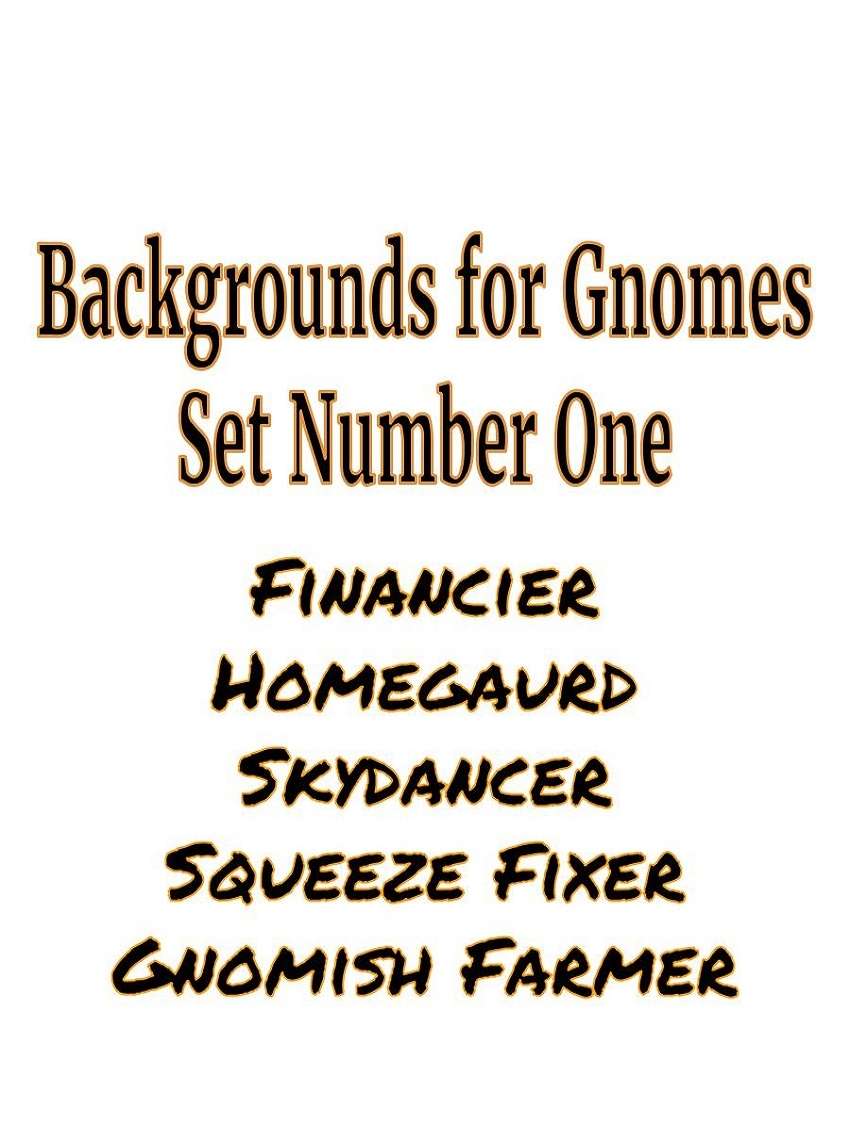 Gnomish Backgrounds - Set #1 - Dungeon Masters Guild | DriveThruRPG