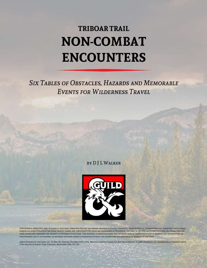 Triboar Trail Non-Combat Encounters - Dungeon Masters Guild | DriveThruRPG
