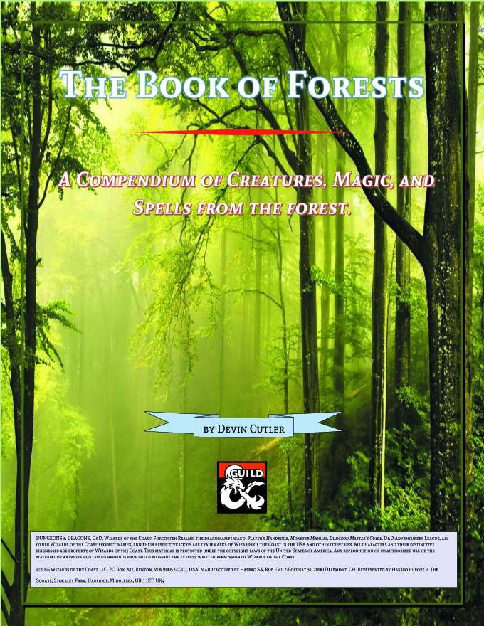 The Book of Forests - Dungeon Masters Guild | DriveThruRPG