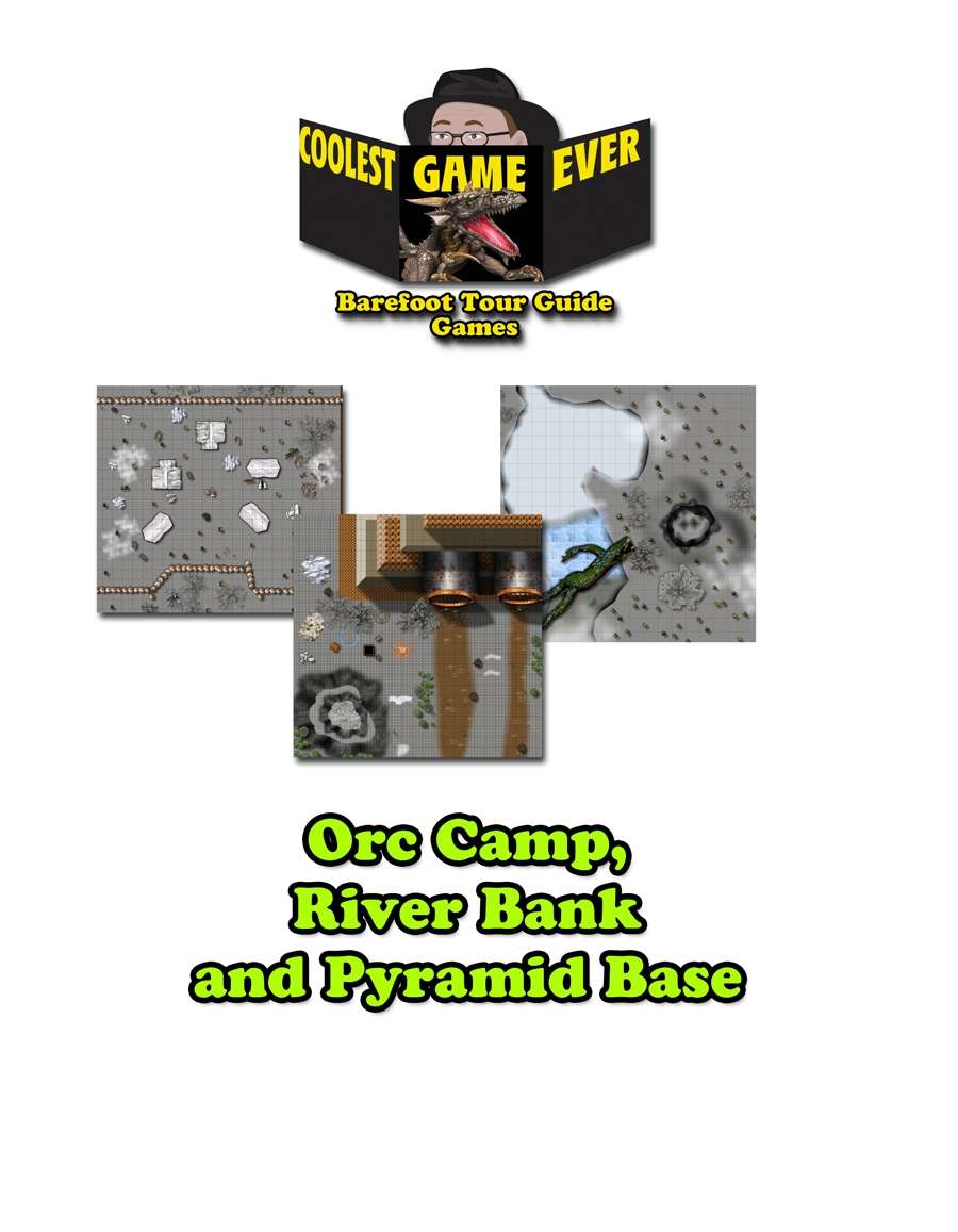 Orc Camp, River Bank and Pyramid Base Map Pack - Dungeon Masters Guild ...