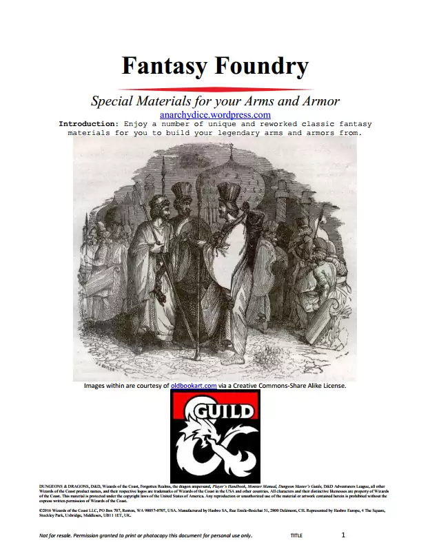 Fantasy Foundry - Dungeon Masters Guild | DriveThruRPG